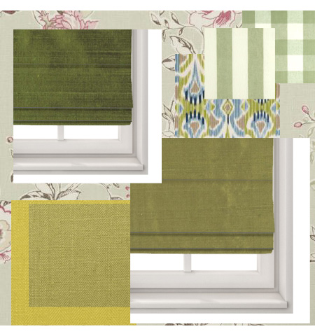 Green Made To Measure Roman Blinds - Made To Measure Roman Blinds ...