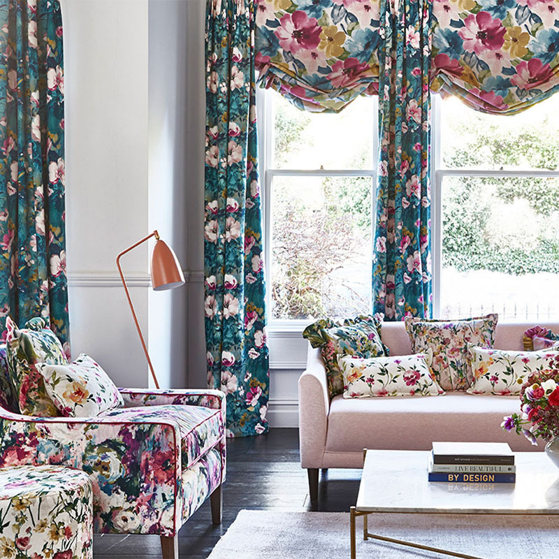 Clarke And Clarke Fabric Collection Floral Flourish | Curtains and ...